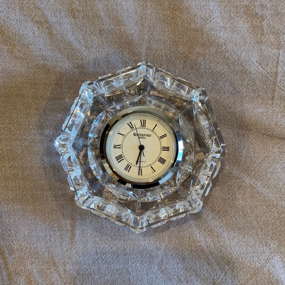 Waterford Crystal | Accents | Vintage Waterford Crystal Desk Clock ...